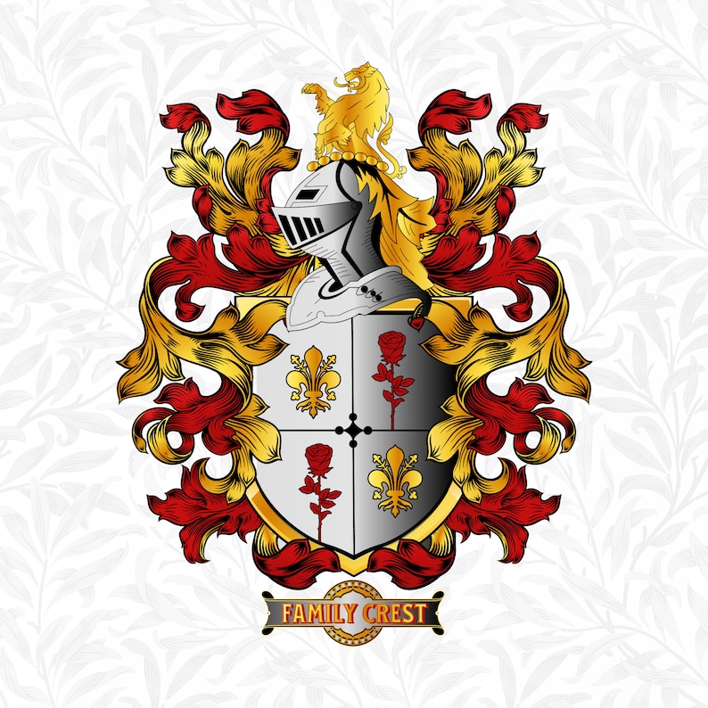 Family Crest Coat of Arms | Custom Logo Design | Family Crest,a Coat of ...