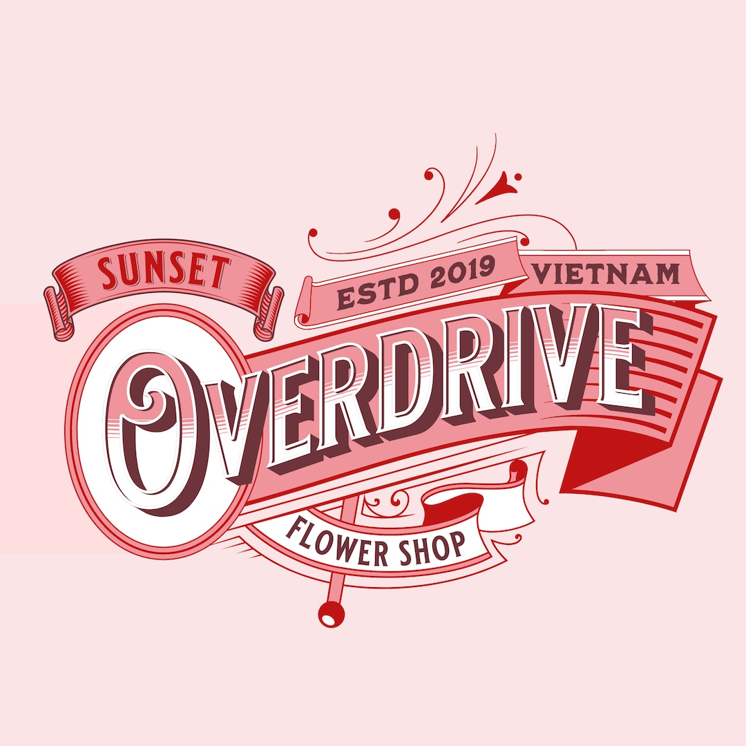 Custom Victorian Sunset Logo - Etsy