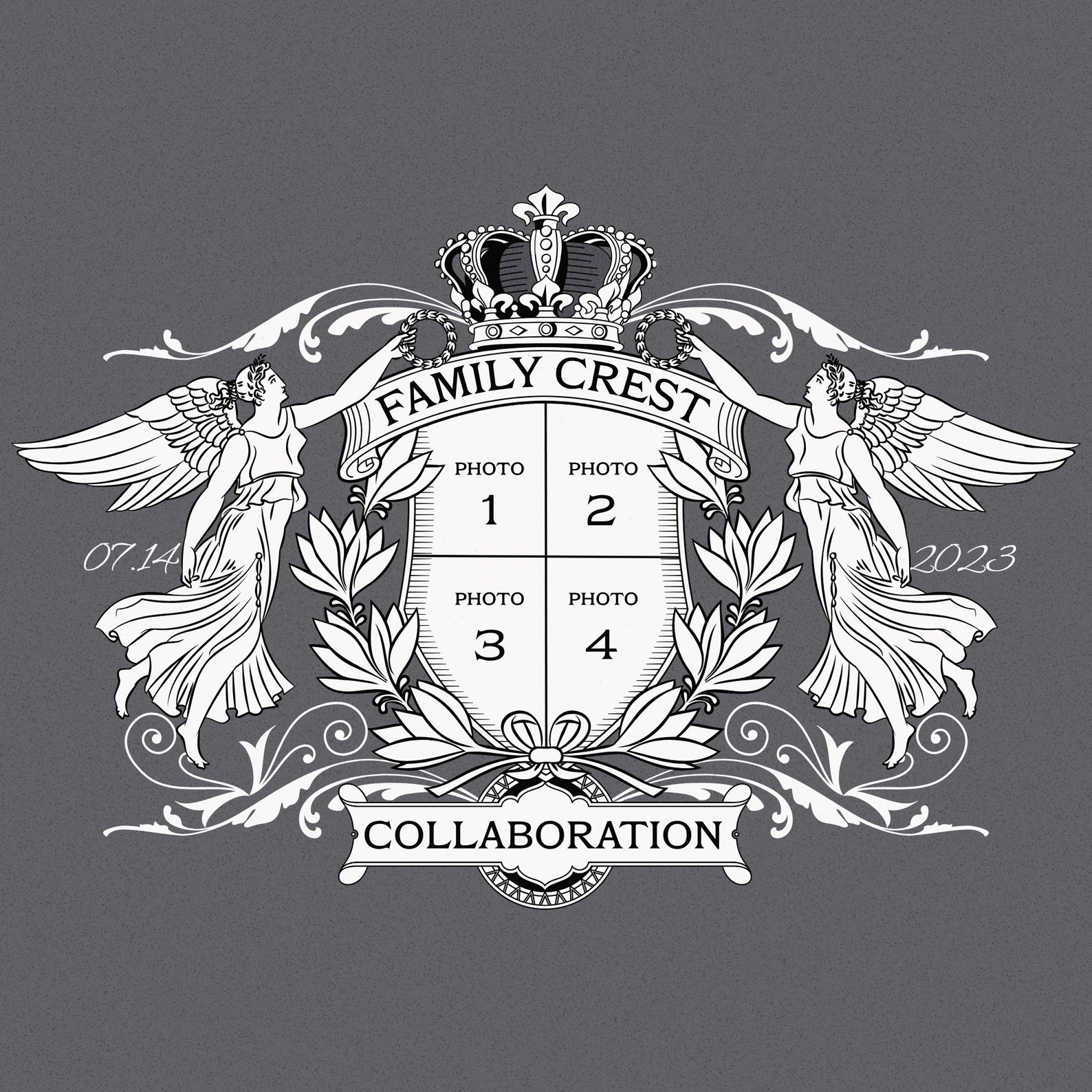 Family Crest Coat of Arms Custom Logo Design Family Crest,wedding, New ...
