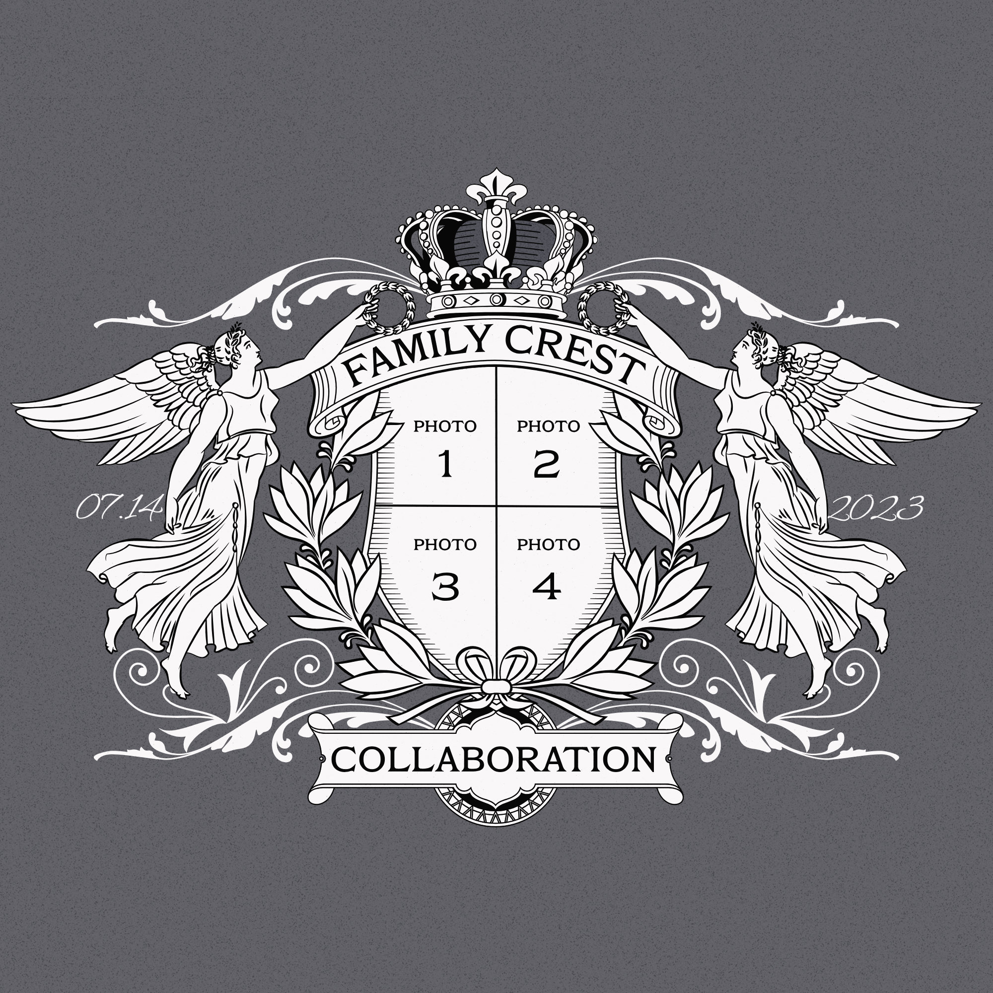 Family Crest Coat of Arms Custom Logo Design Family Crest,wedding, New ...