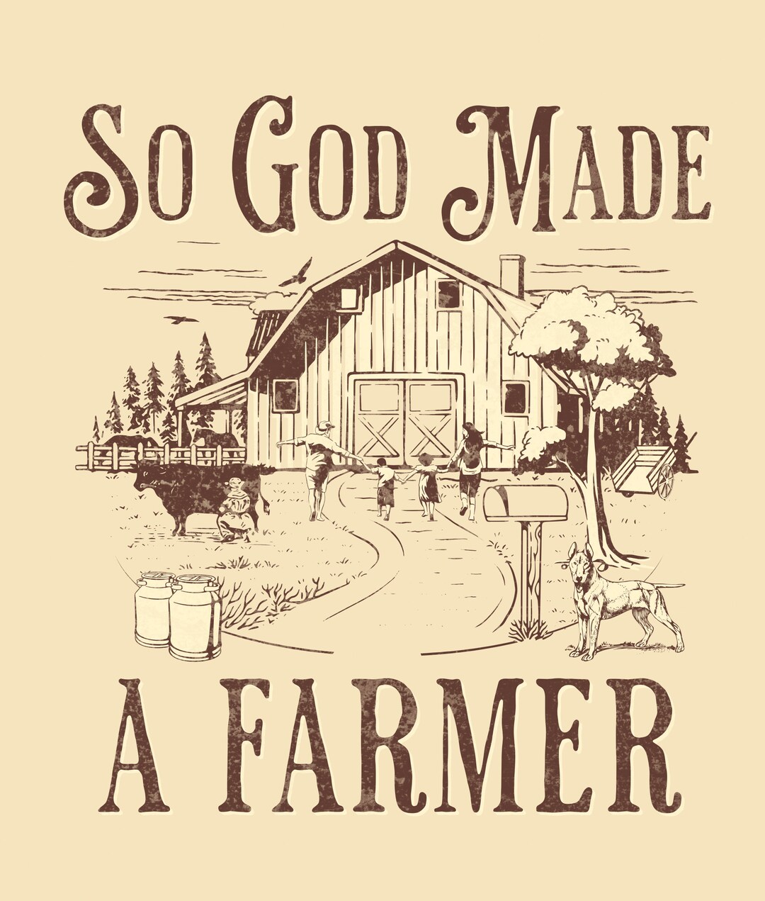 So God Made a Farmer, PNG Digital Download for Sublimation - Etsy