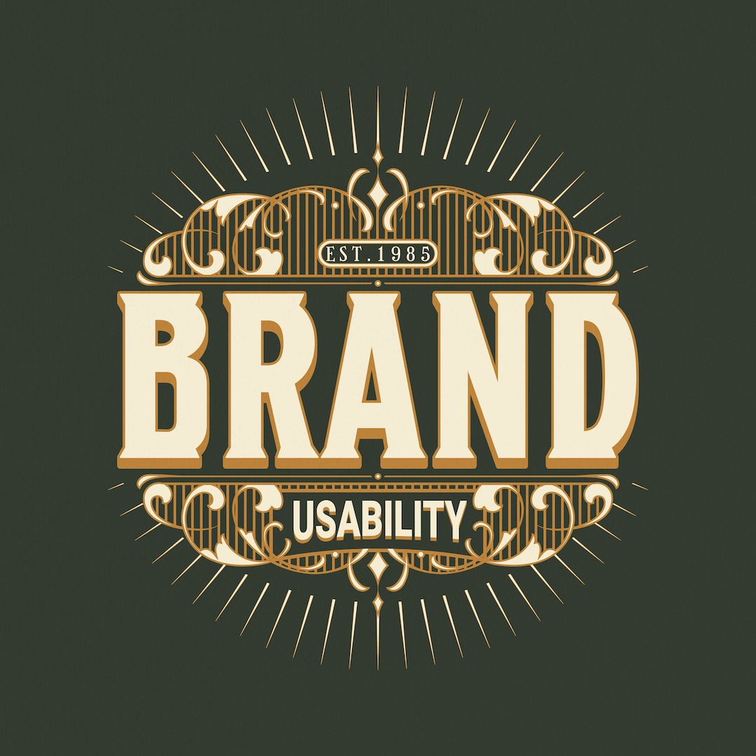 Vintage Logo, Old Style Retro Logo, Customizable Logo ,custom Logo ...