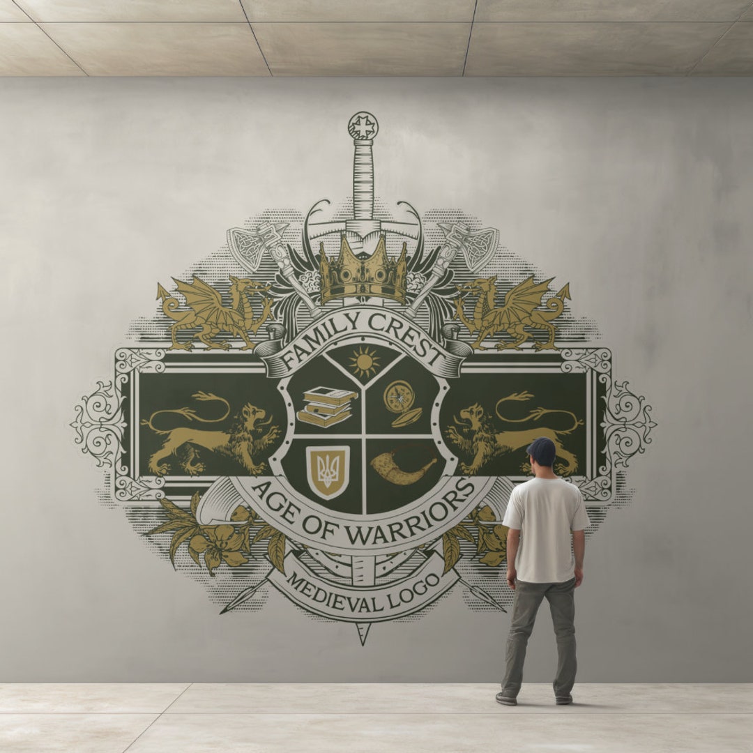Family Crest Coat of Arms | Custom Logo Design | Family Crest,a Coat of ...