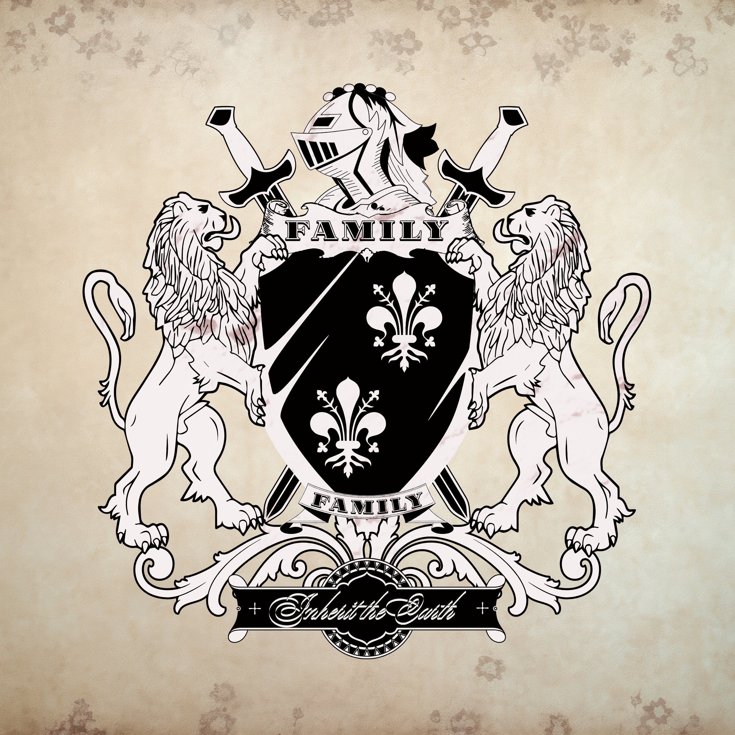 Family Crest Coat of Arms | Custom Logo Design | Family Crest | Swords ...