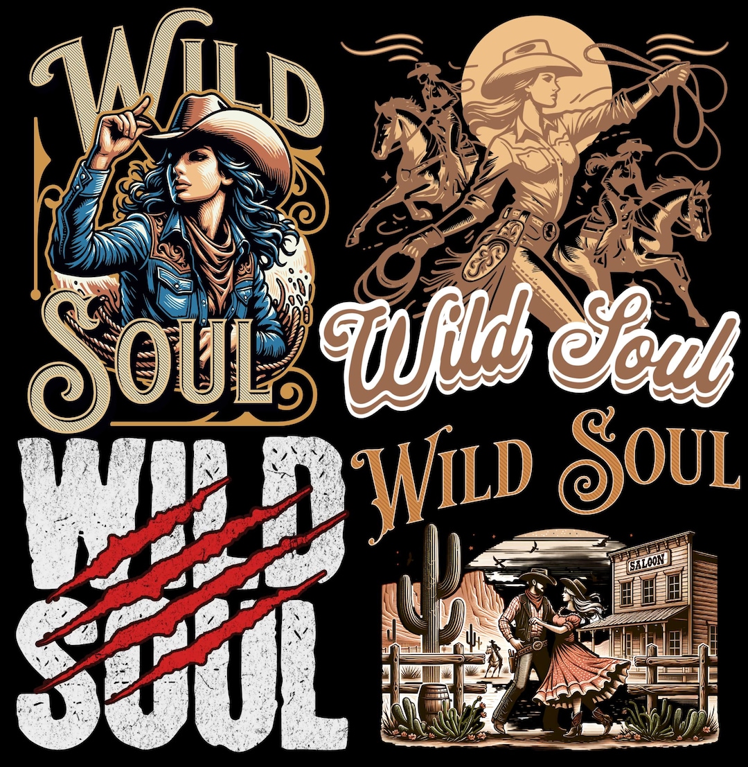 Wild Soul Designs PNG: Sublimation, Western, Boho, Cowboy, Rocker, Edgy ...