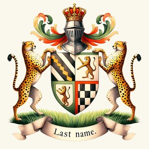 Unique Ai-enhanced Family Crests - the Perfect Gift for Families and ...