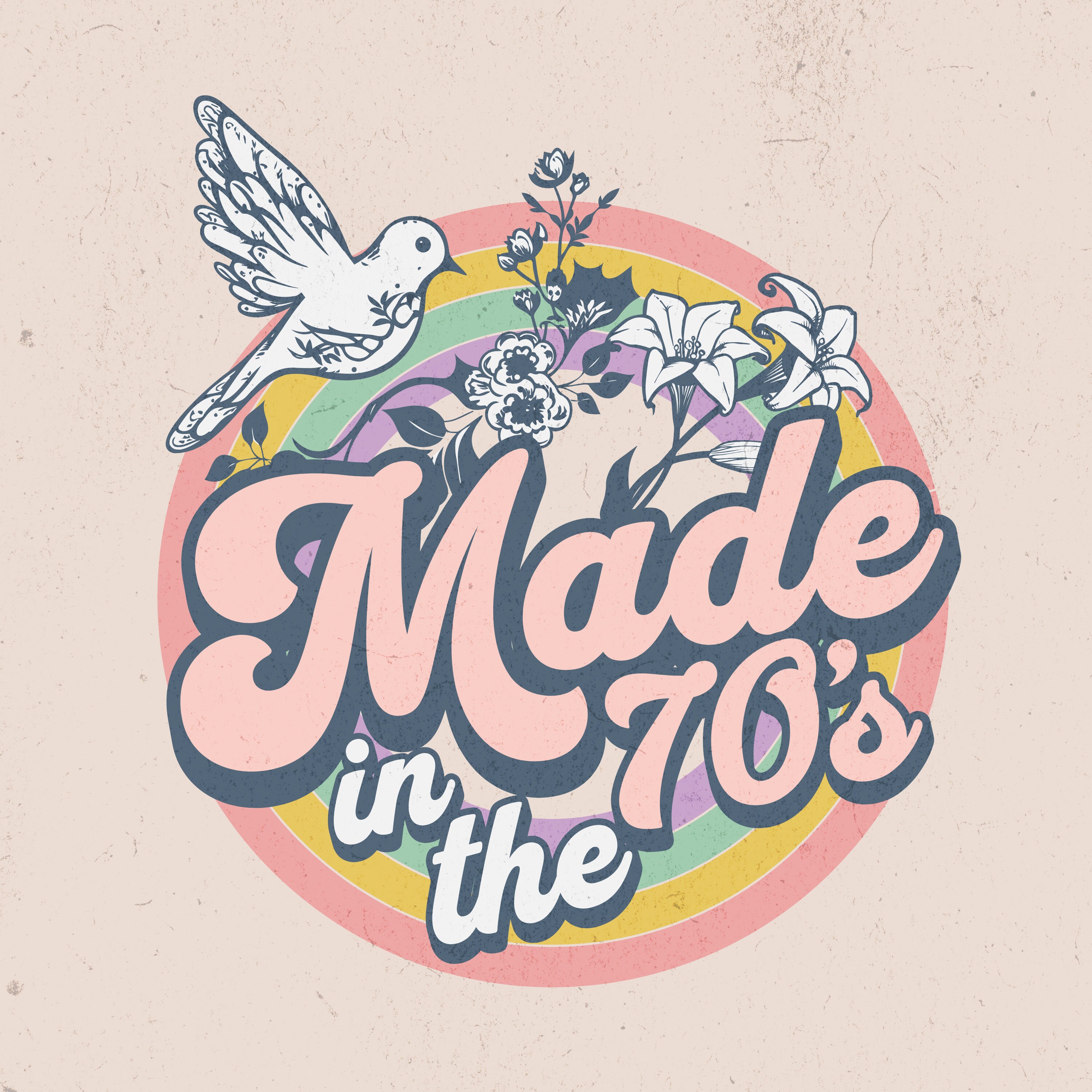 Made in the 70s PNG, Floral Sublimation Design (digital Download) - Etsy