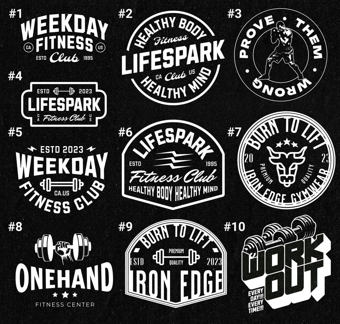 Custom Fitness Club Logo | Gym Logo Design | Personal Trainer & Fitness ...