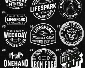 Fitness Club Logo Custom,gym Logo Design,personal Trainer Logo, Fitness ...