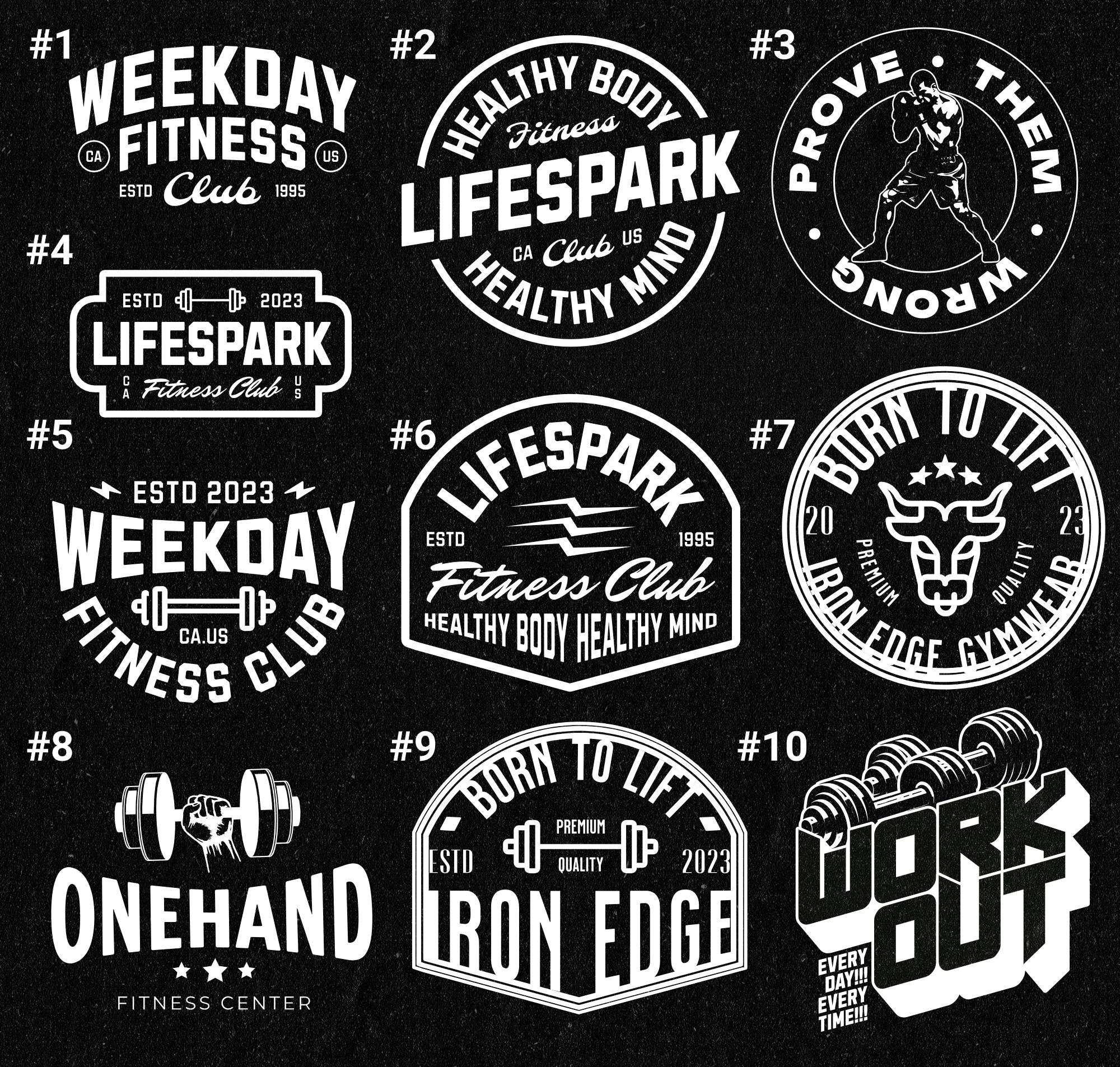 Custom Fitness Club Logo | Gym Logo Design | Personal Trainer & Fitness ...