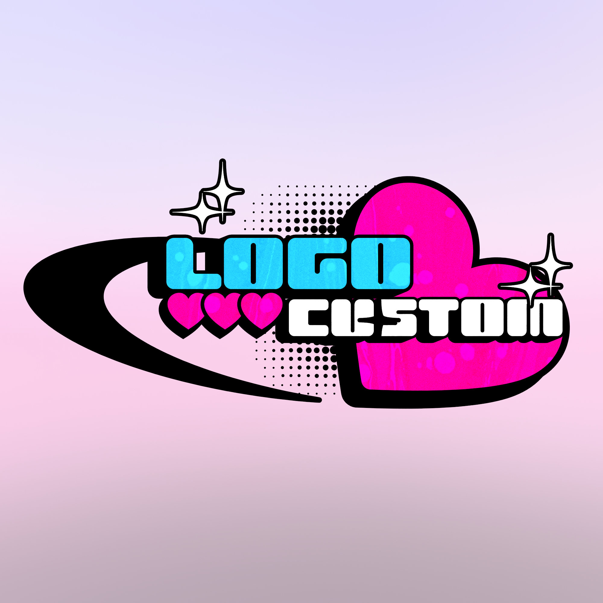 Custom Digital Y2K Logo, 2000s - Etsy