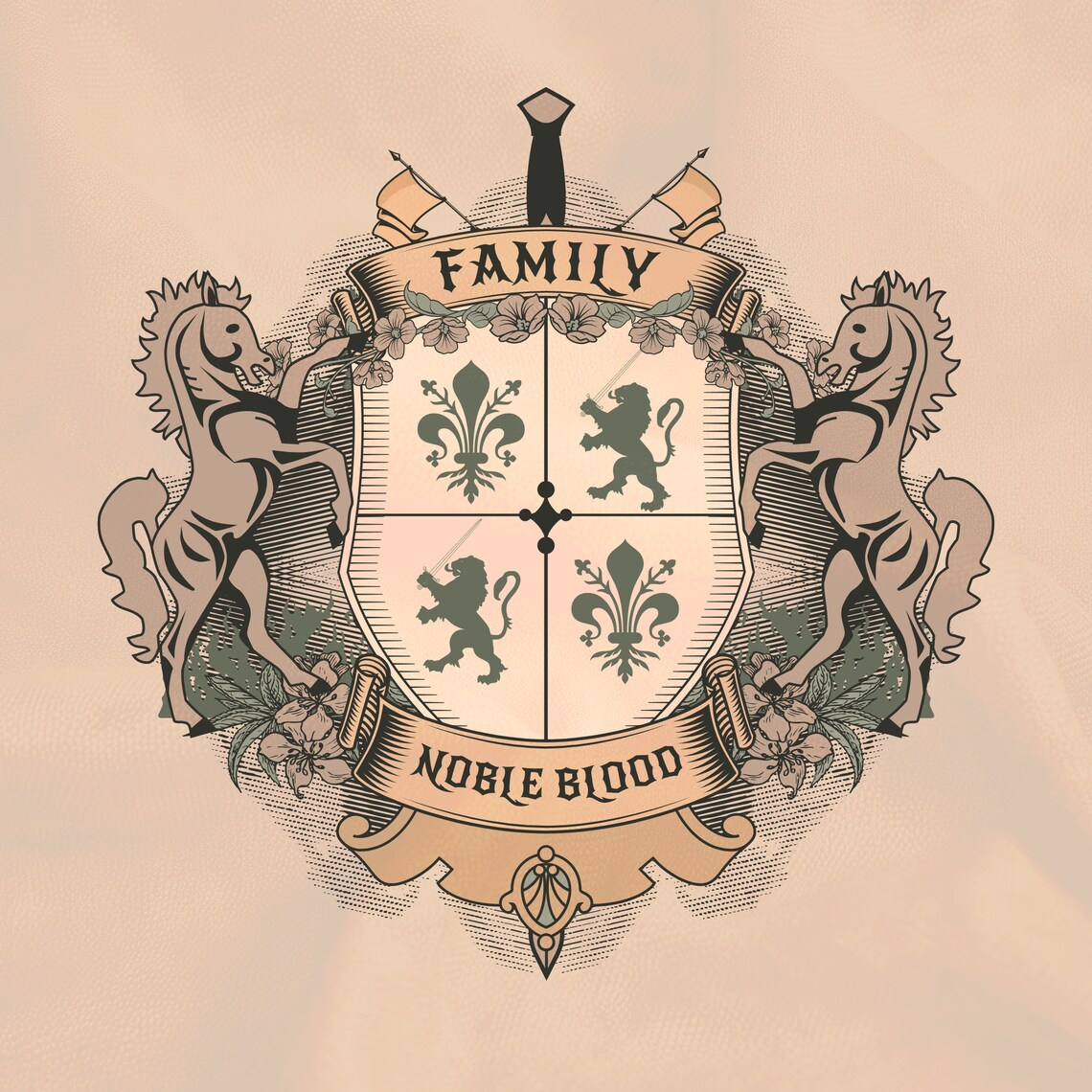 Family Crest Coat of Arms | Custom Logo Design | Family Crest,a Coat of ...