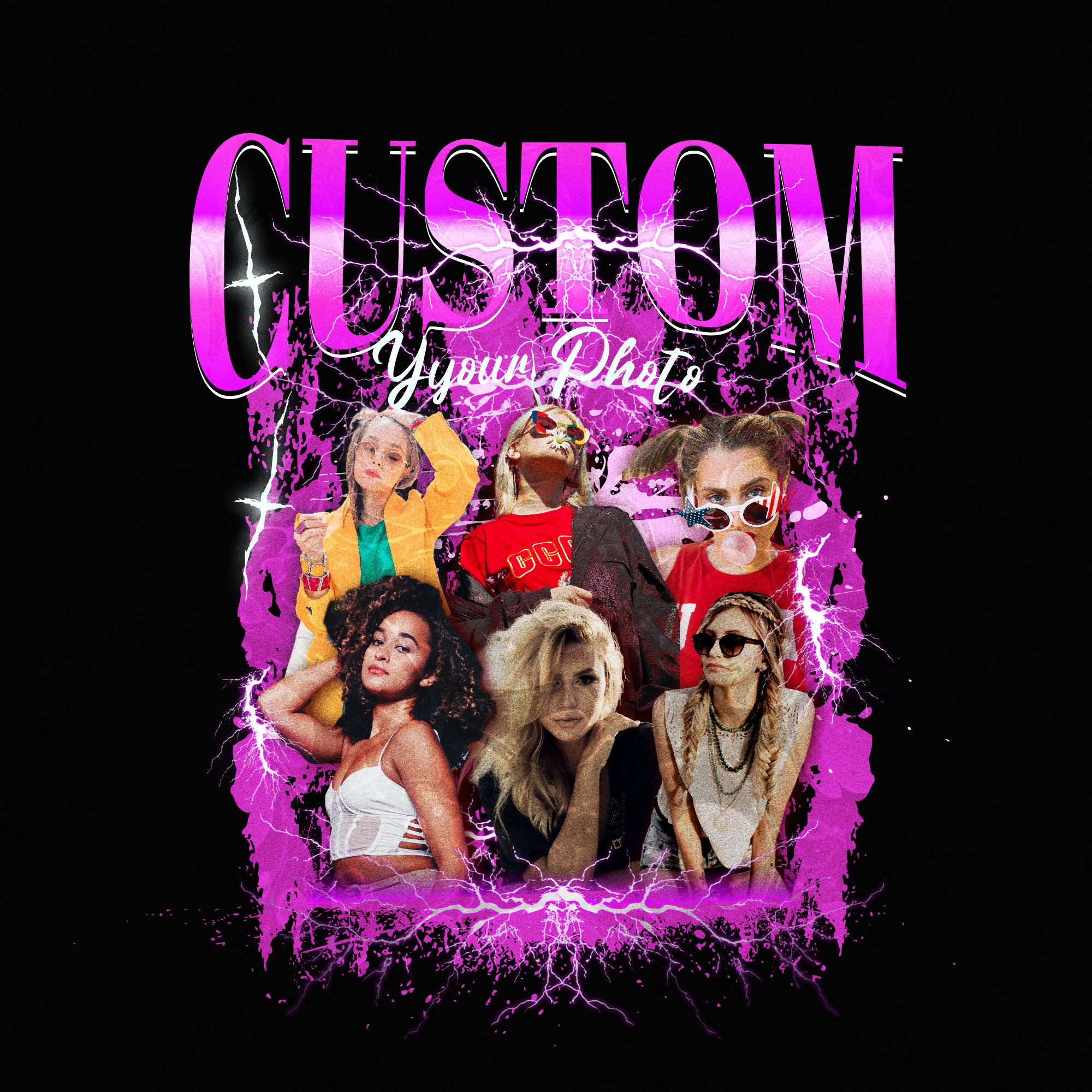 Custom Bootleg Design PNG Custom Photo Png Vintage Graphic 90s Png - Etsy