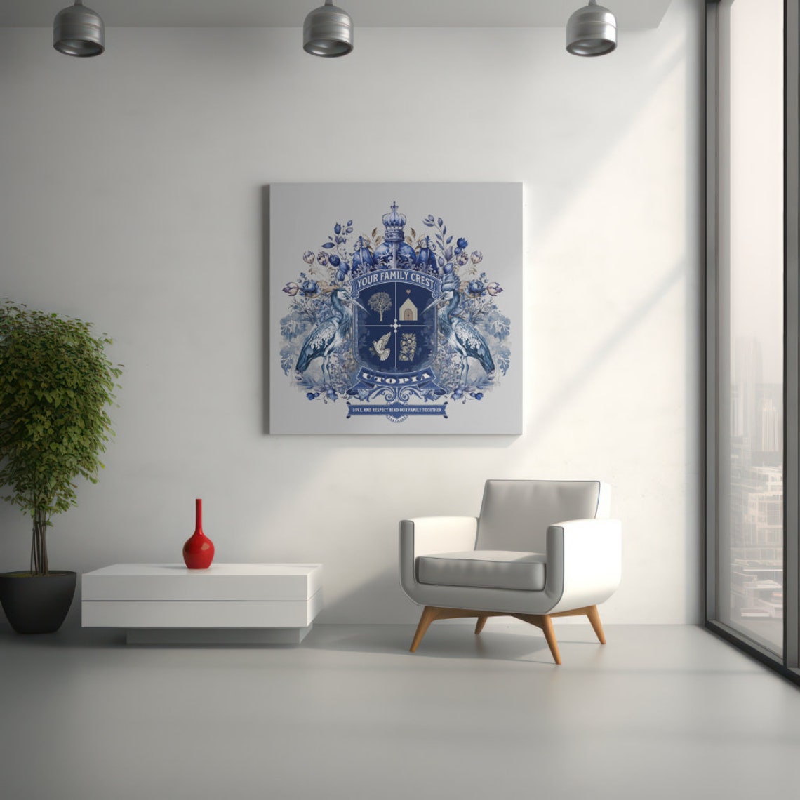 Your Family Crest, Heraldic Coat of Arms, Wedding Crest, New Home ...