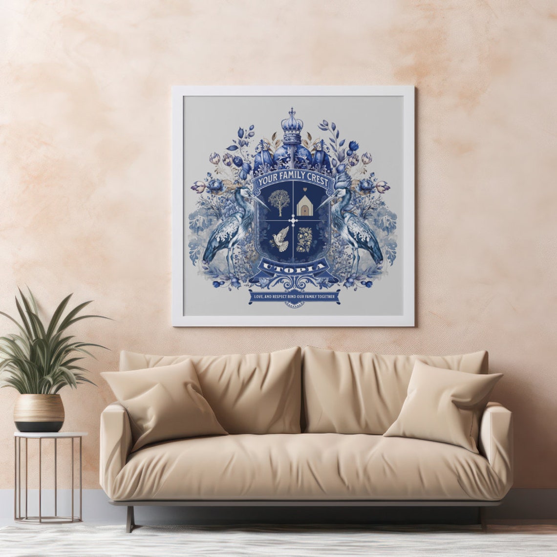 Your Family Crest, Heraldic Coat of Arms, Wedding Crest, New Home ...