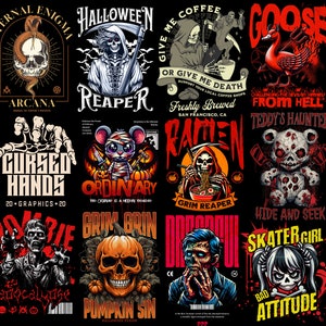 Ultimate Halloween Design Collection, PNG Files, Sublimation Art ...