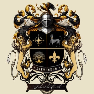 Create Your Unique Family Crest and Coat of Arms | Personalized Family ...