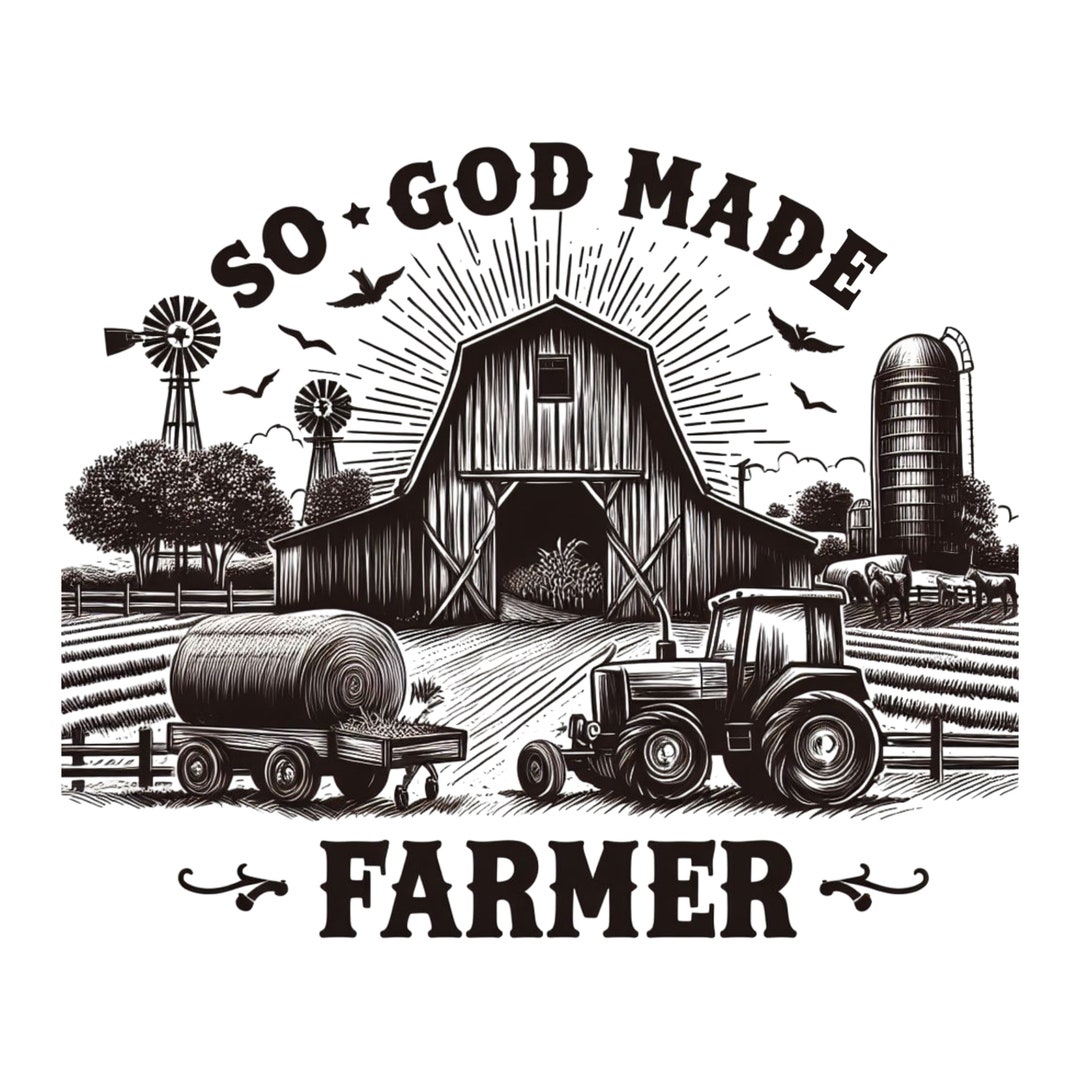 So God Made a Farmer, PNG Digital Download for Sublimation - Etsy