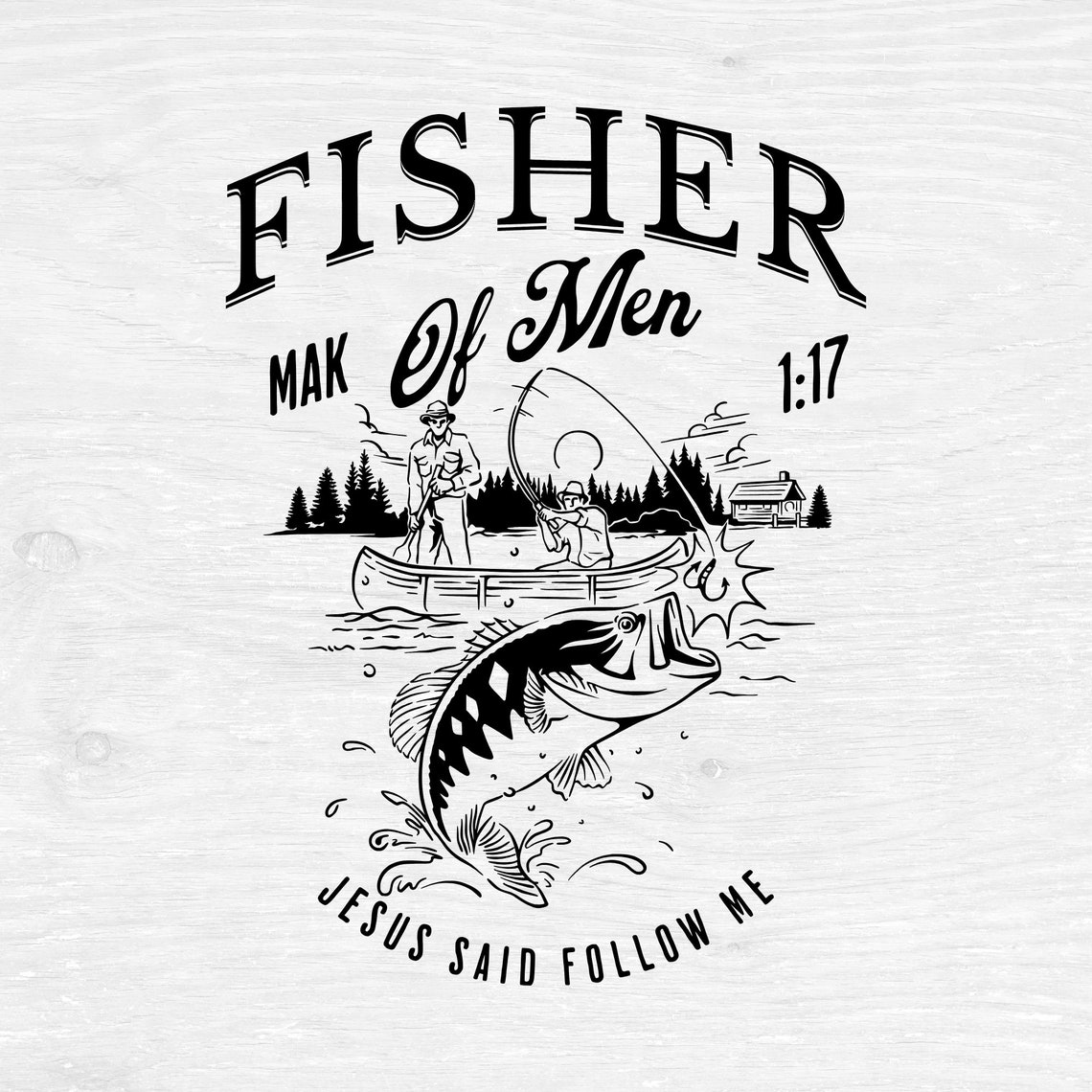 Christian SVG, Fisher of Men PNG, Fishing SVG, Christian Png ...
