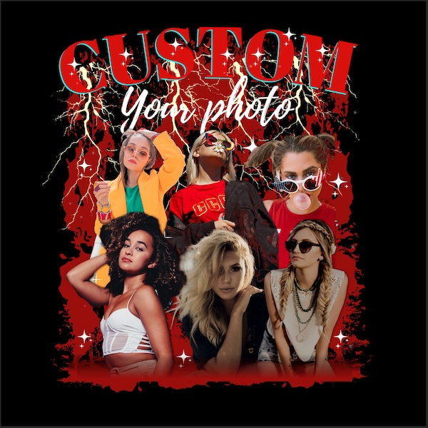 90s Bootleg Design Template - Etsy