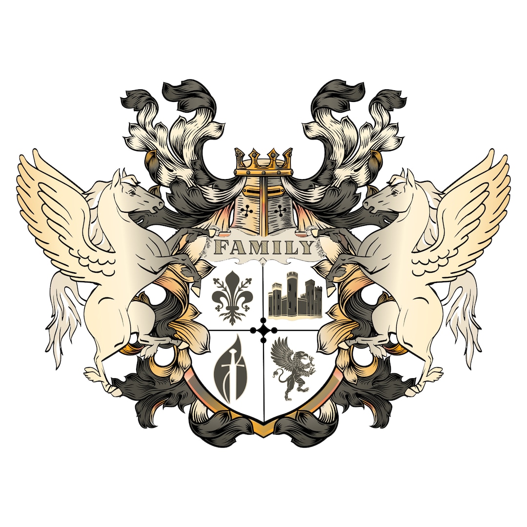 Family Crest Coat of Arms | Custom Logo Design | Family Crest,a Coat of ...