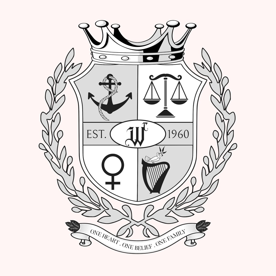 Personalized Family Crests,custom Logo Design Family Crest ,victor - Etsy