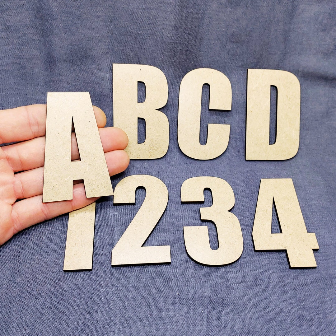 Wooden Letters MDF Natural Decoration, Wall Decoration, Letters, Wood ...