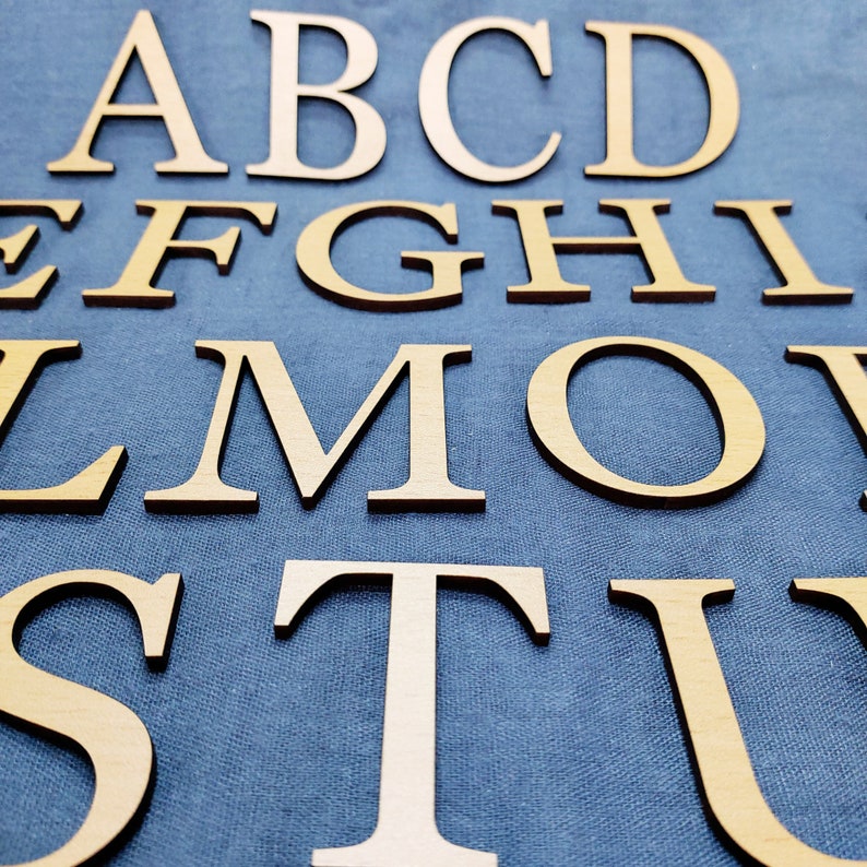 Wooden Letters MDF Beech Decoration Wall Decoration Letters - Etsy