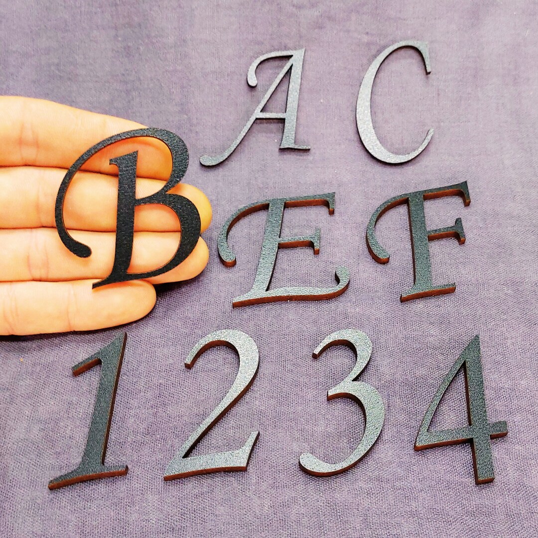 Wooden Letters MDF Black Decoration, Wall Decoration, Letters, Wood ...