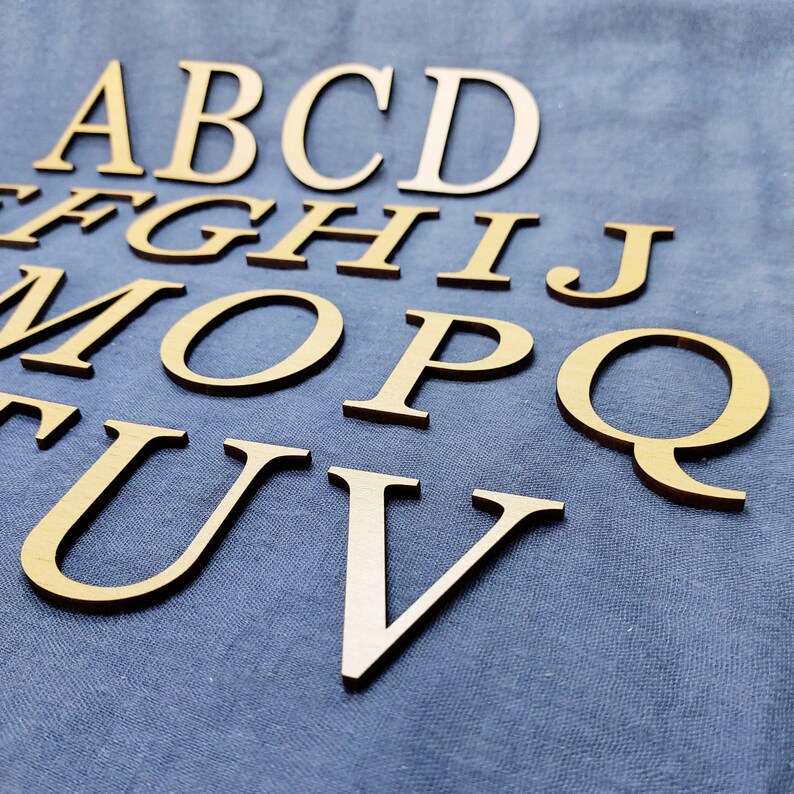 Wooden Letters MDF Beech Decoration Wall Decoration Letters - Etsy