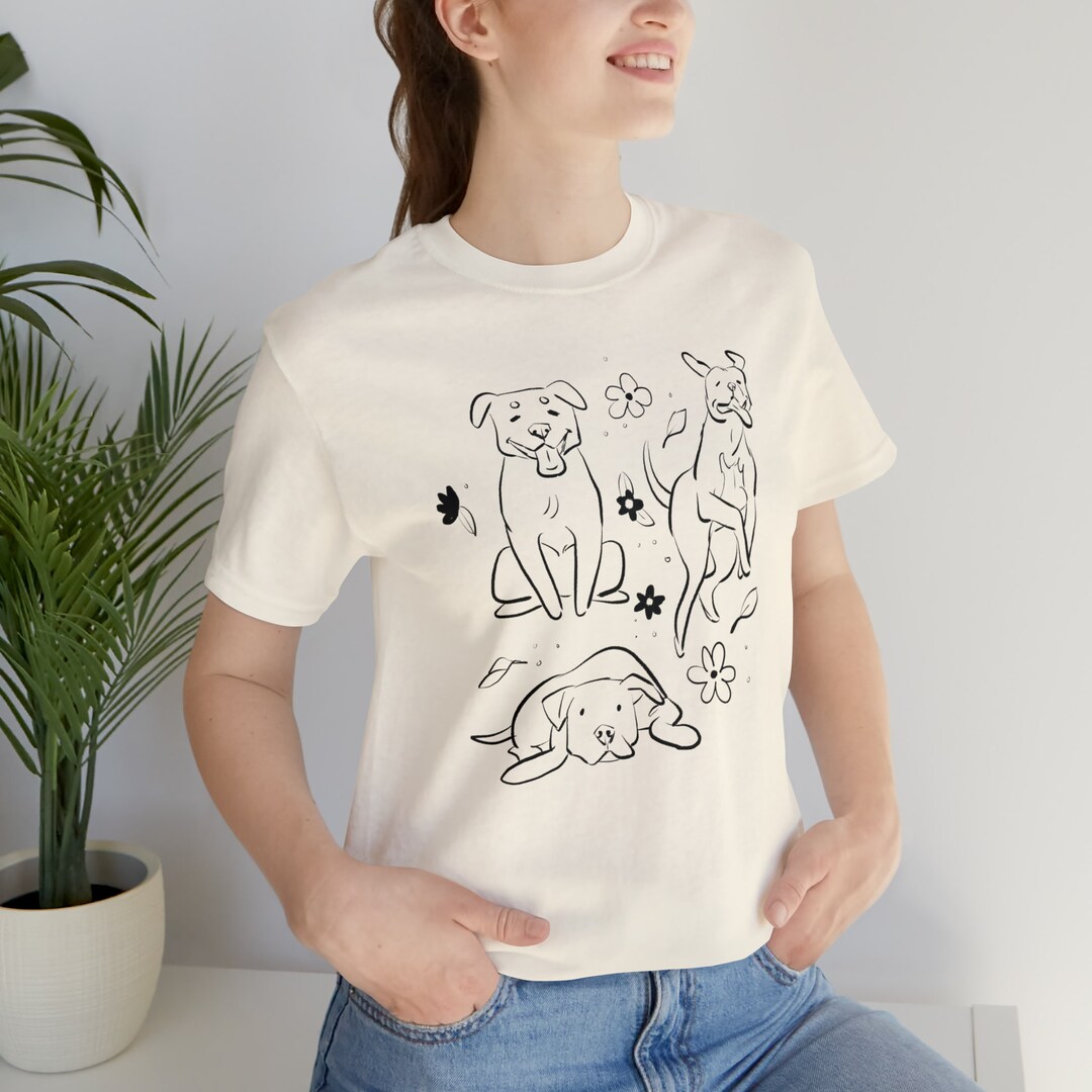 Pittie Short Sleeve Dog Tee Shirt Pit Bull - Etsy