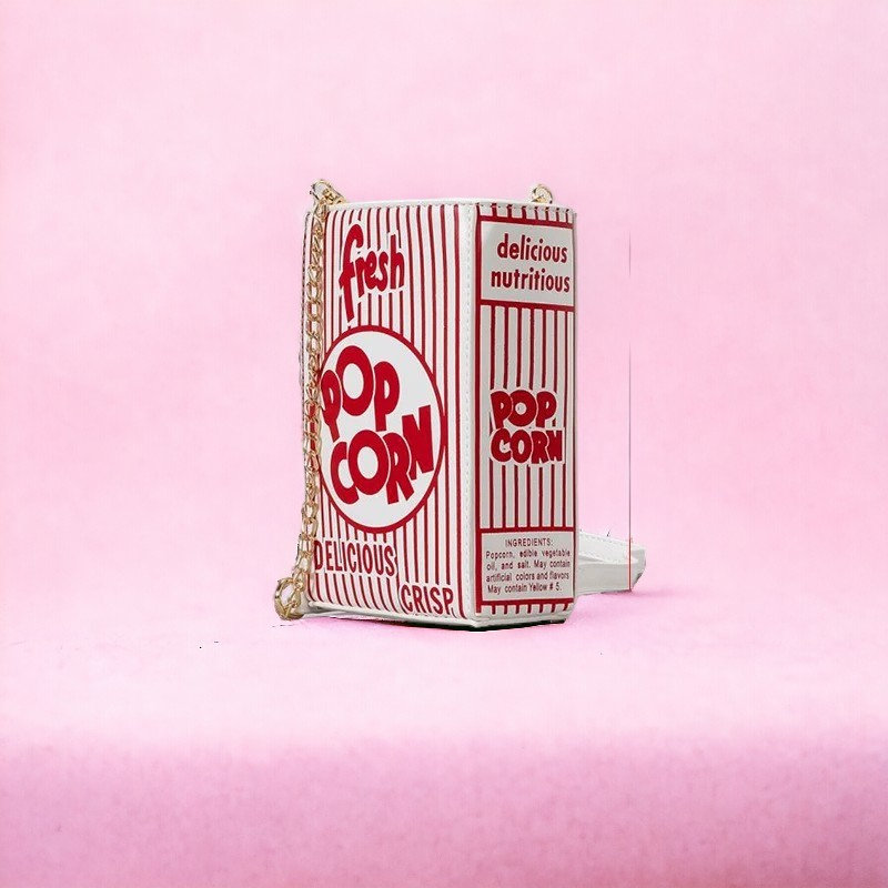Popcorn Bag/cute Handbag/small Crossbody/woman Cute Accessorie /leather ...