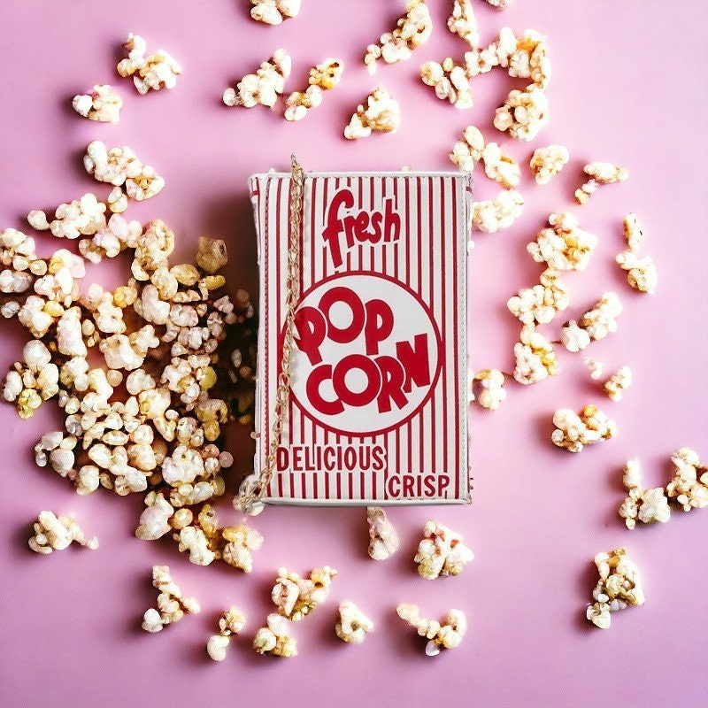 Popcorn Bag/cute Handbag/small Crossbody/woman Cute Accessorie /leather ...