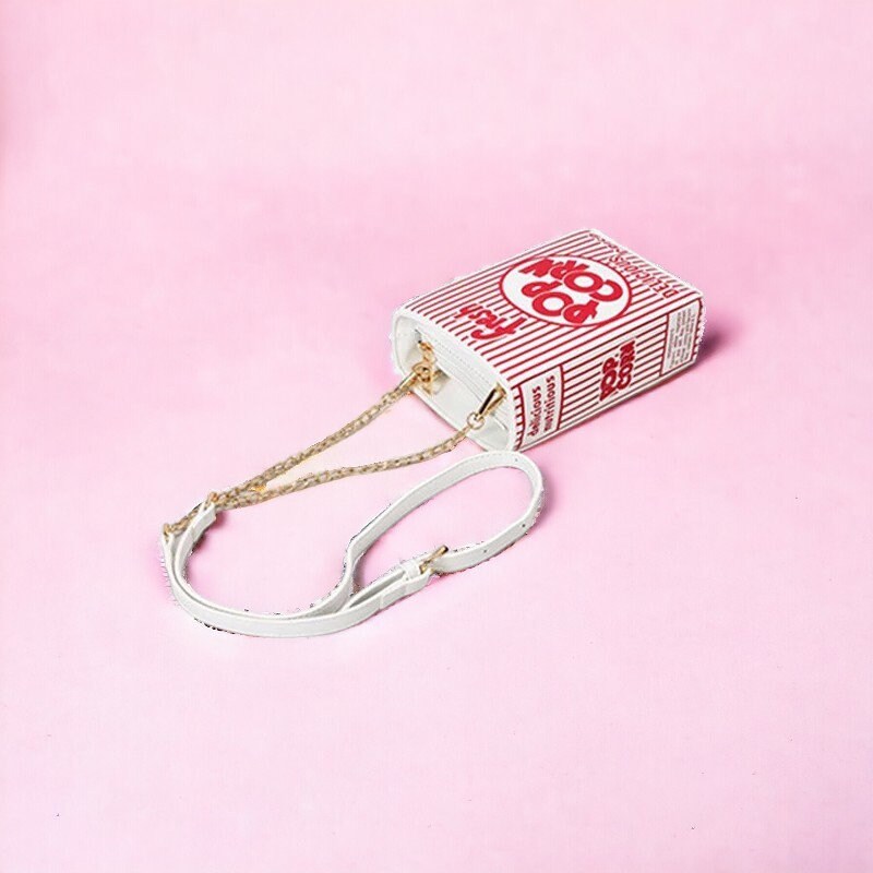 Popcorn Bag/cute Handbag/small Crossbody/woman Cute Accessorie /leather ...