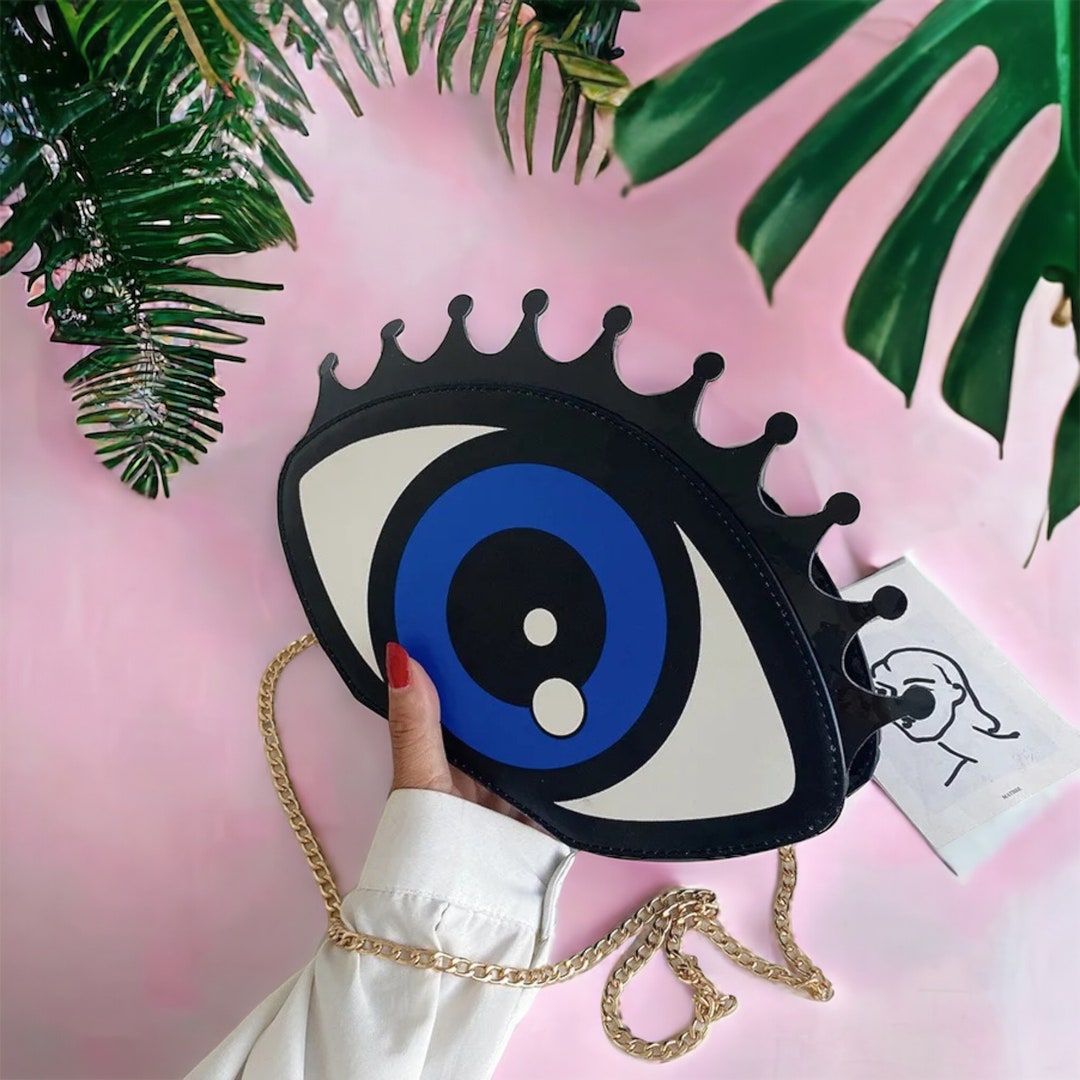 Eye Shaped Handbag/cute Handbag/small Crossbody/woman Totebag/leather ...