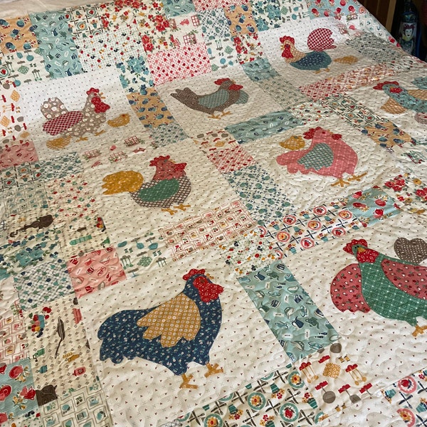 Chicken Quilt Pattern - Etsy