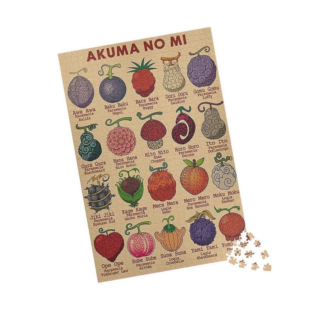 One Piece Akuma No Mi Puzzle devil Fruit 1014-piece - Etsy