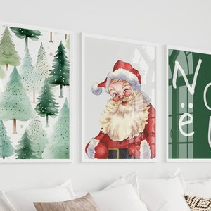 Christmas Gallery Wall Art Set of 6 Christmas Printables Christmas ...