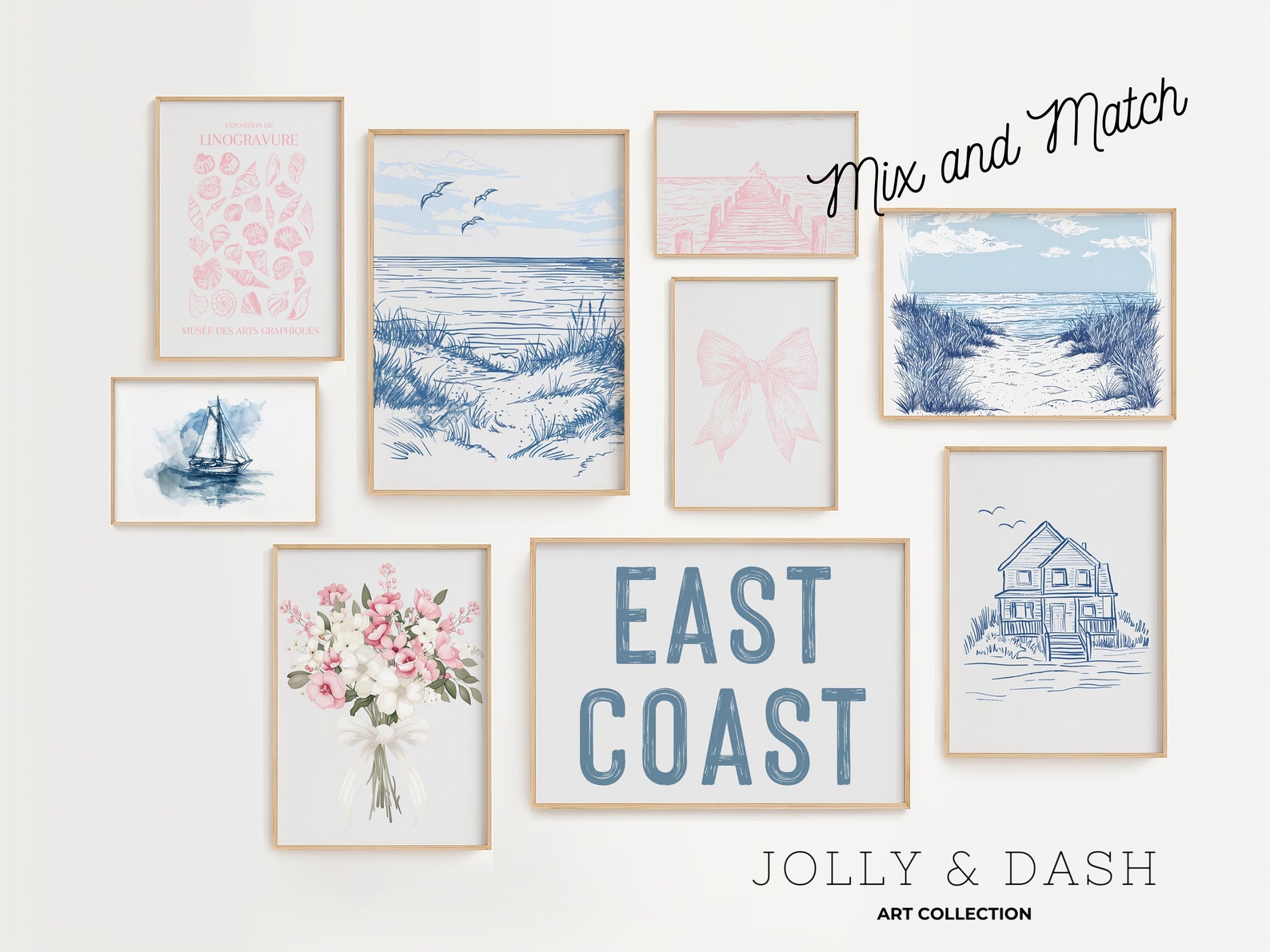 Coastal Prints, Coastal Granddaughter, Coastal Cowgirl Wall Art, East ...