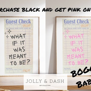 What If We Grab One More Drink Guest Check Print Bar Cart Prints Preppy ...