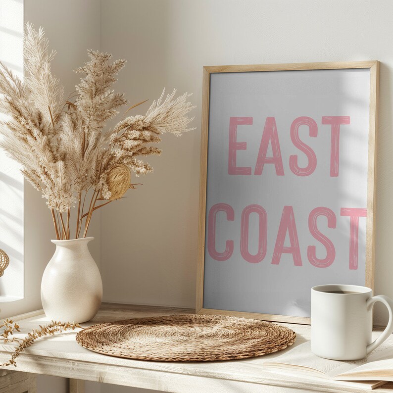 East Coast Sign | Coastal Granddaughter | Beach House Decor | Beachy ...