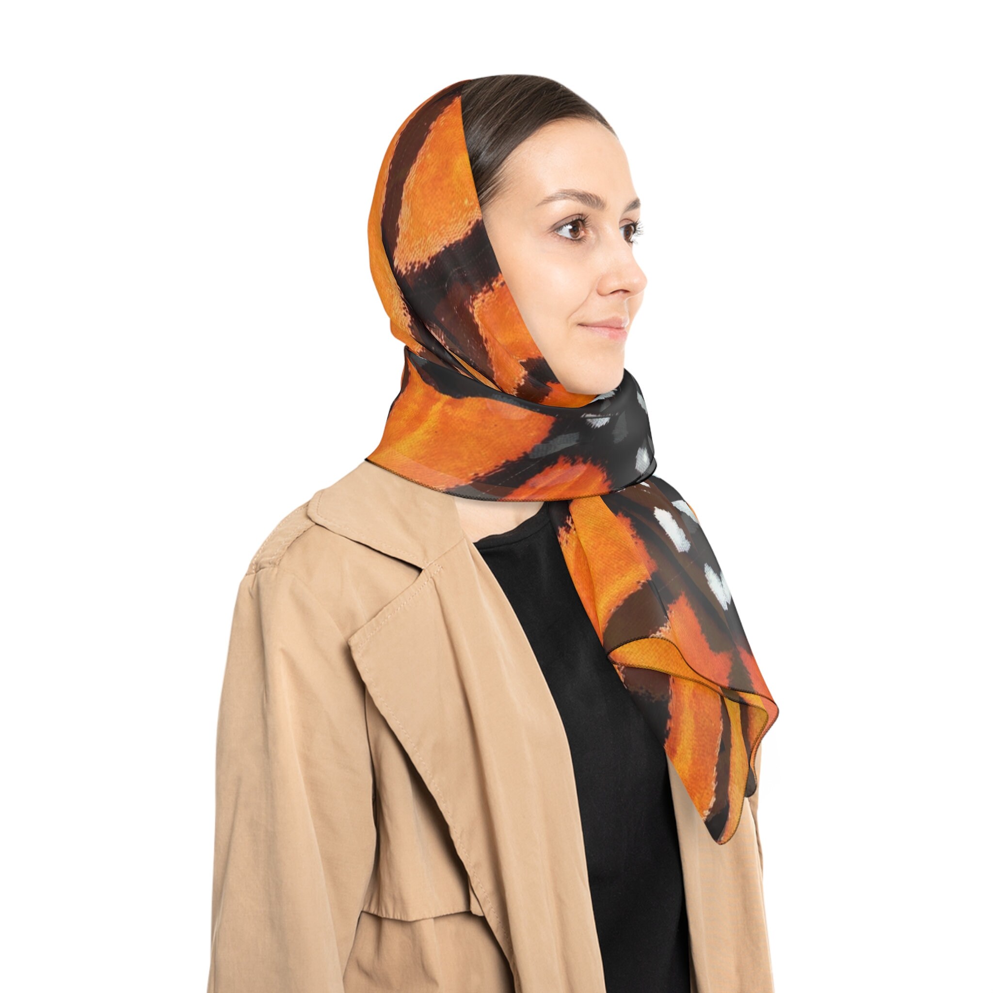 Monarch Butterfly Wings Notify Poly Scarf - Etsy