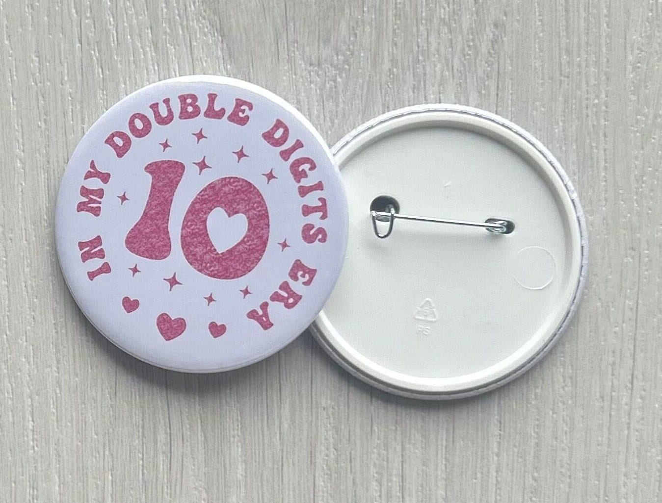 In My Double Digits Era Badge, Birthday Badge, 10 Badge, Birthday ...