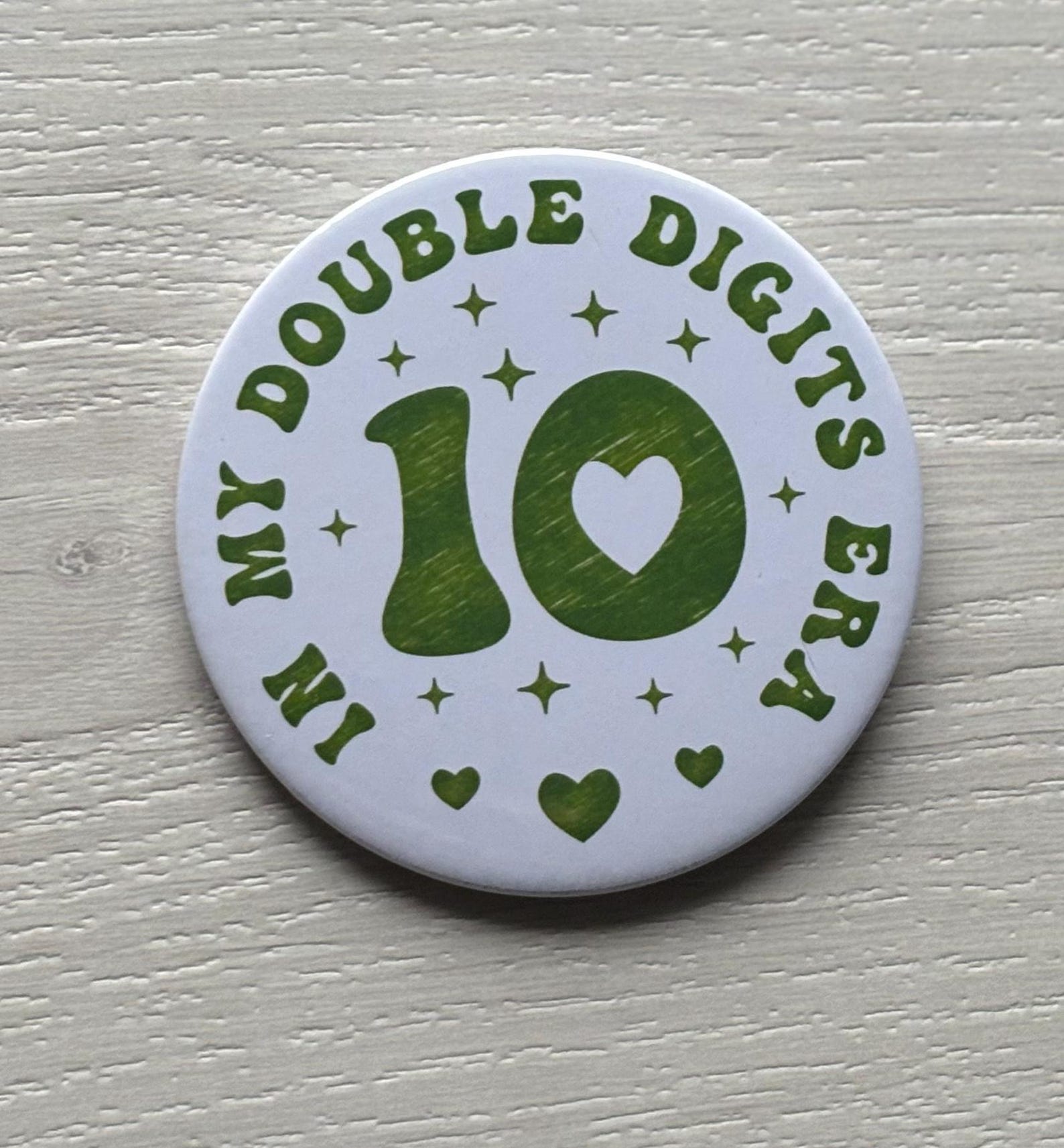 In My Double Digits Era Badge, Birthday Badge, 10 Badge, Birthday ...