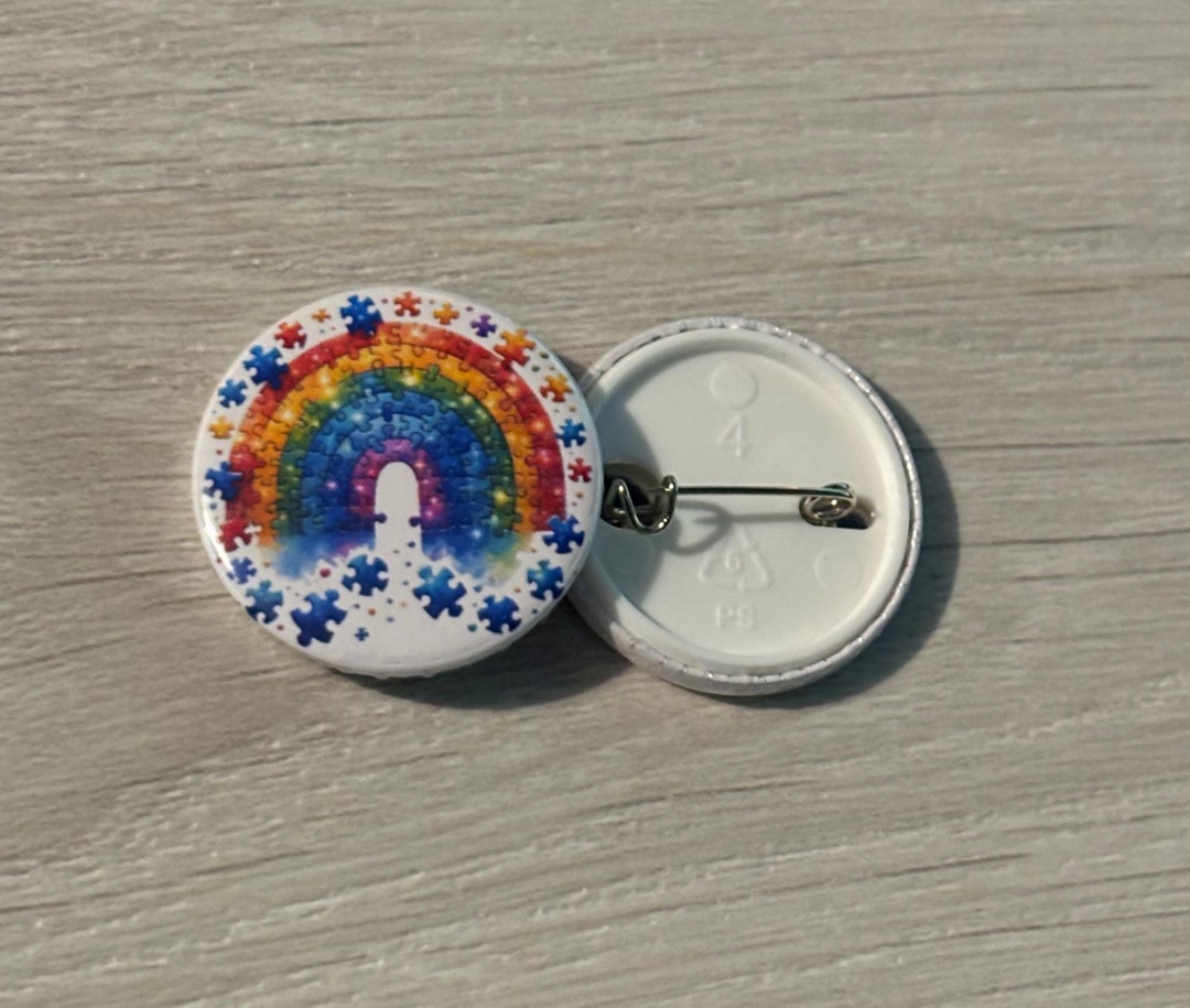 Autism Badge, Autism, Autism Rainbow, Autism Awareness, Autistic ...