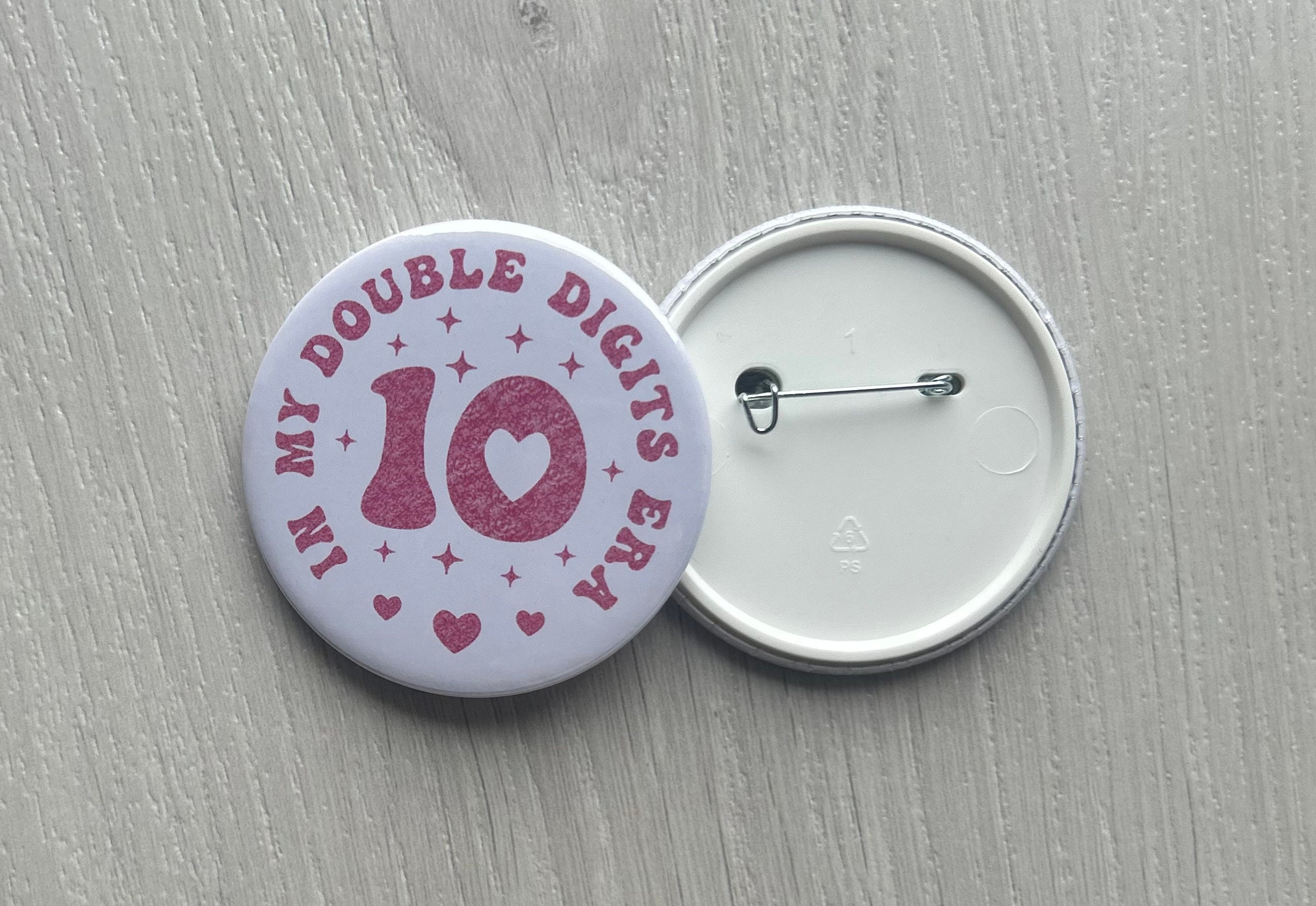 In My Double Digits Era Badge, Birthday Badge, 10 Badge, Birthday ...