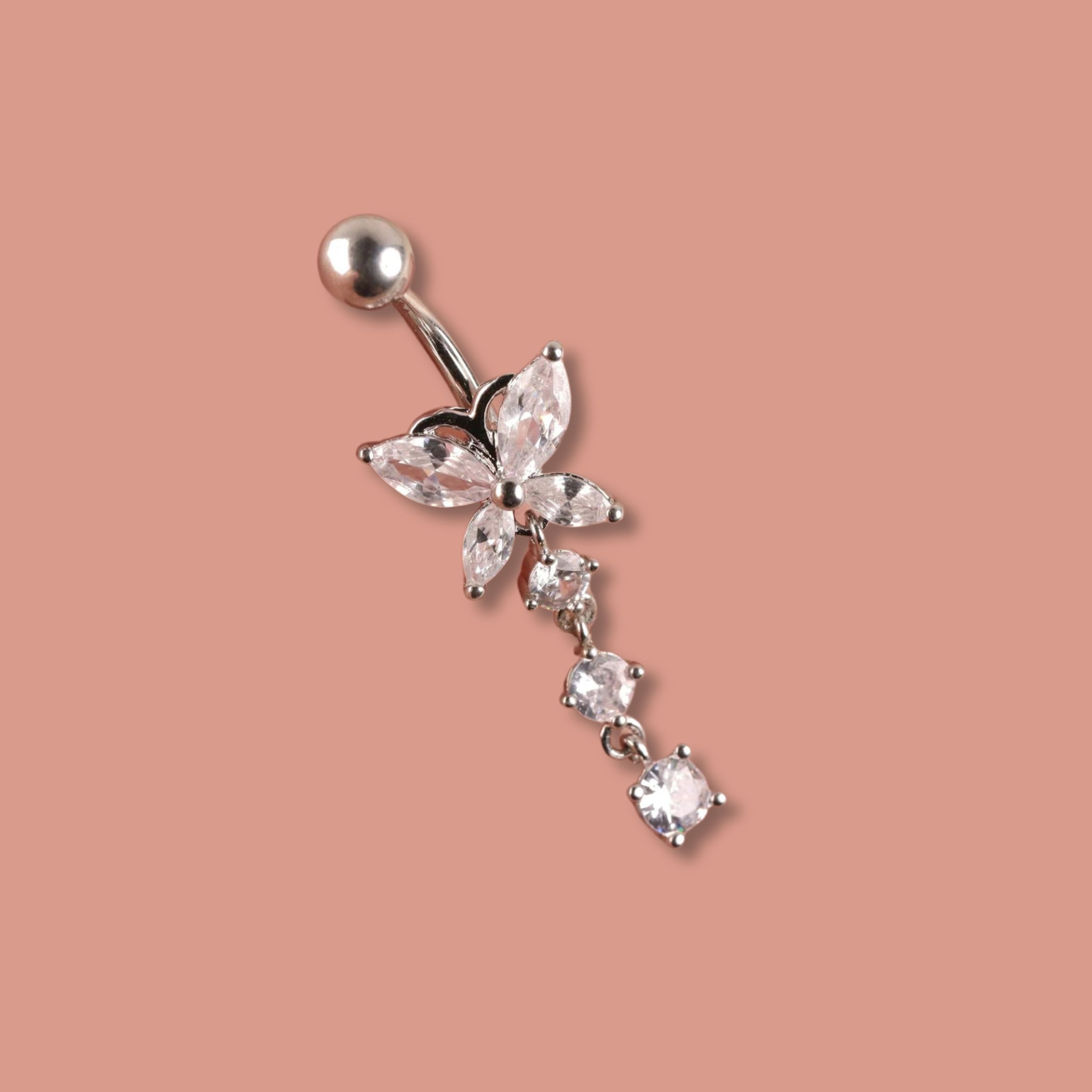 Butterfly Belly Button Ring-navel Piercing Belly Piercing-body ...