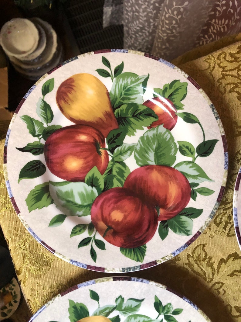 Set of Four Oneida Sakura Sonoma Stoneware Fruit Salad Plates 8 1/8” - Etsy