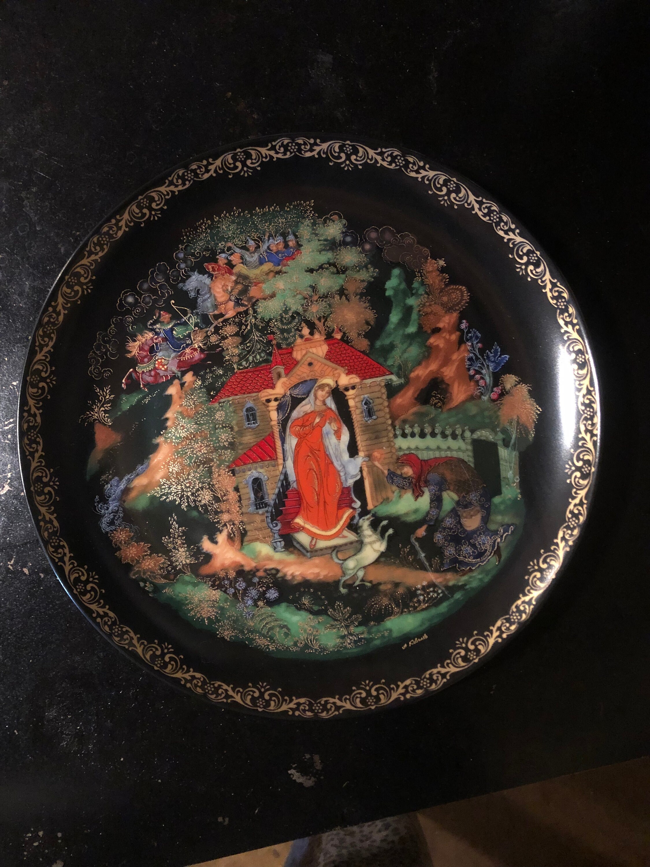 Russian Legends Princess and the Seven Bogatyrs Bradford Collectable ...