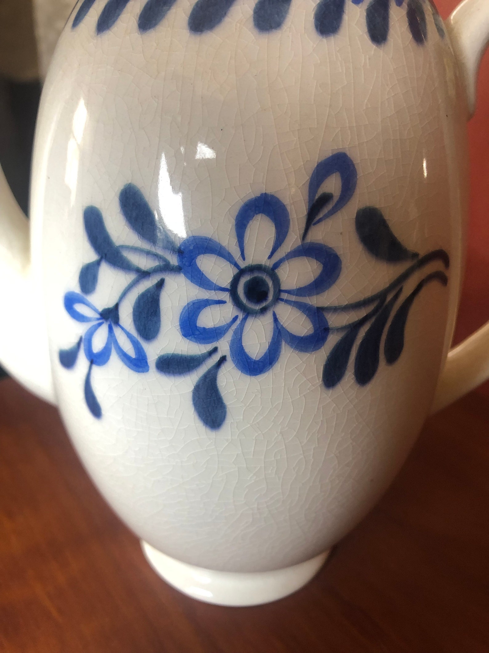 RARE Plichta London England Blue and White Tea Pot Vintage C 1920-1940 ...